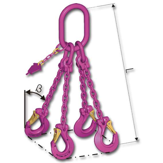 Stück - RUD GK 10 VIP 4-Strang mit Sicherheitshaken VCGH ...